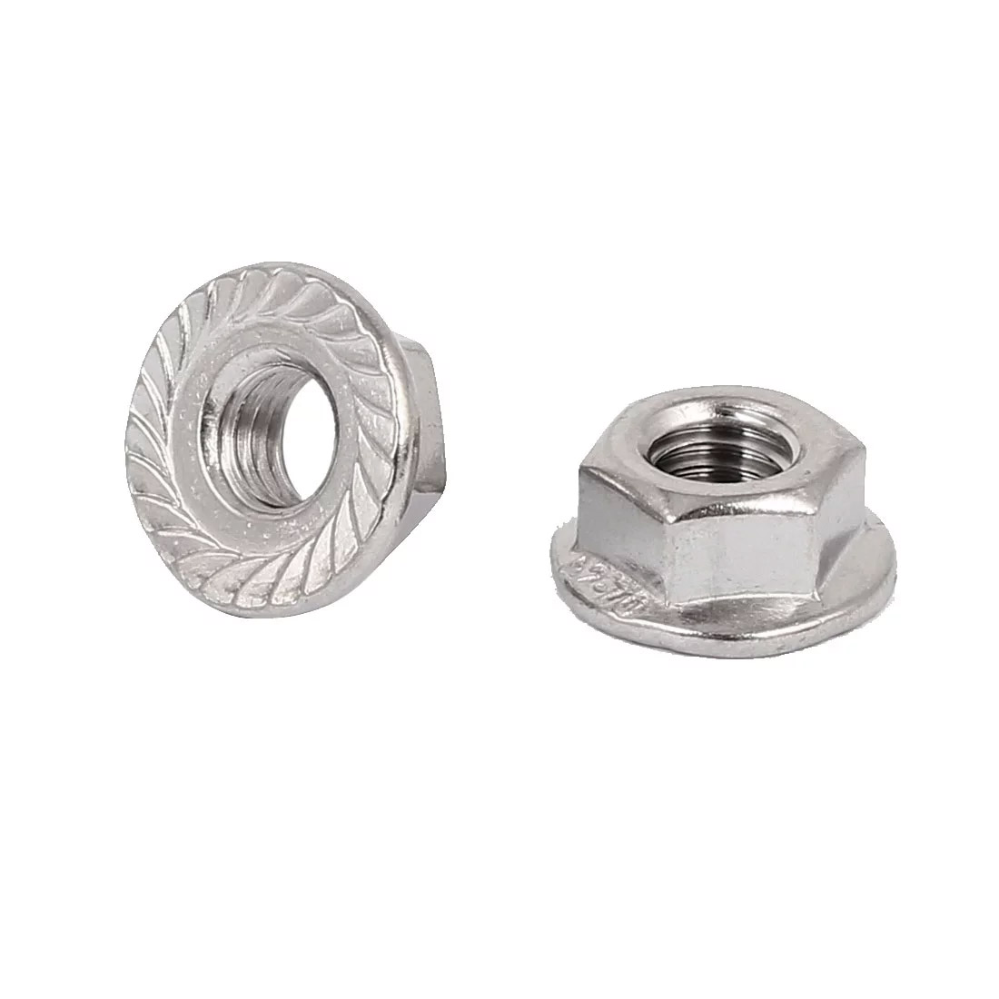 Hex Nut M6 Serrated Flanged SS – The Nut Hut